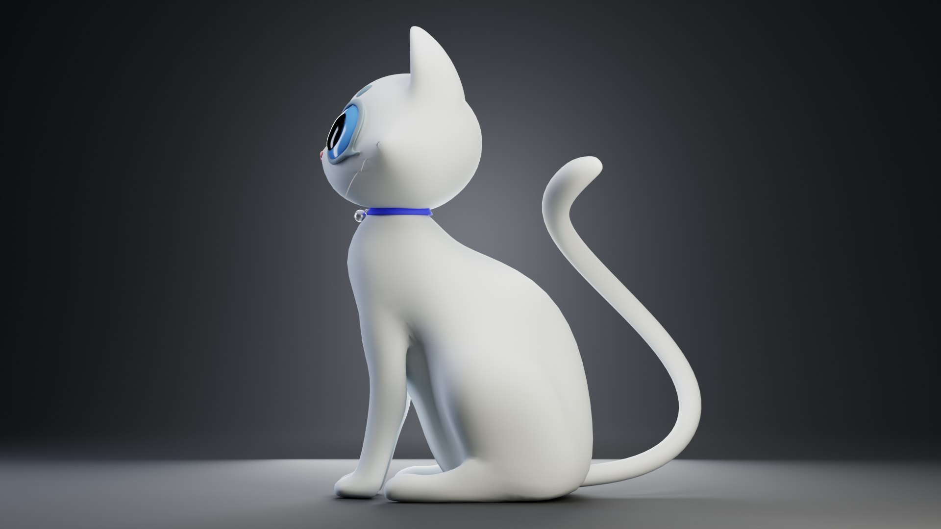 3D Model White Cat - TurboSquid 2258349