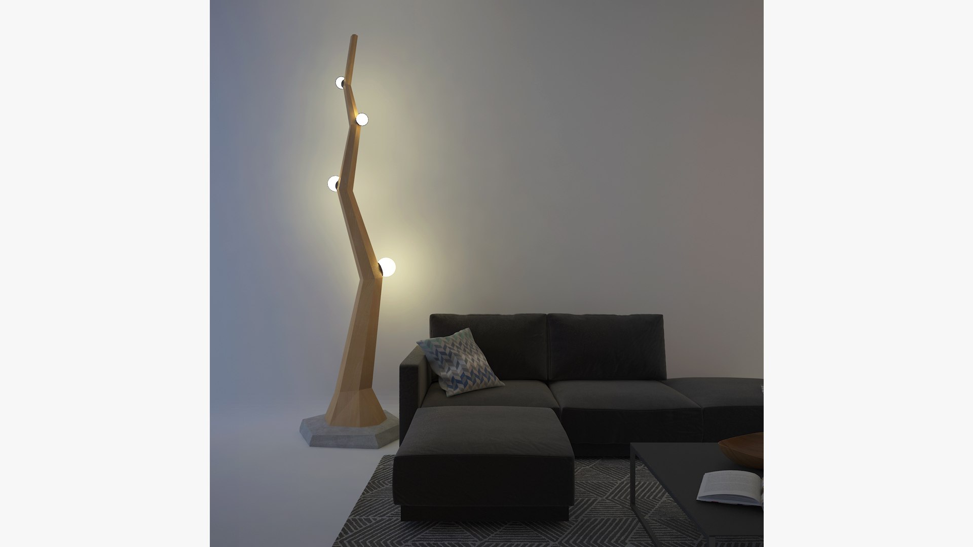 3D Wooden Tree-Light - TurboSquid 1998143