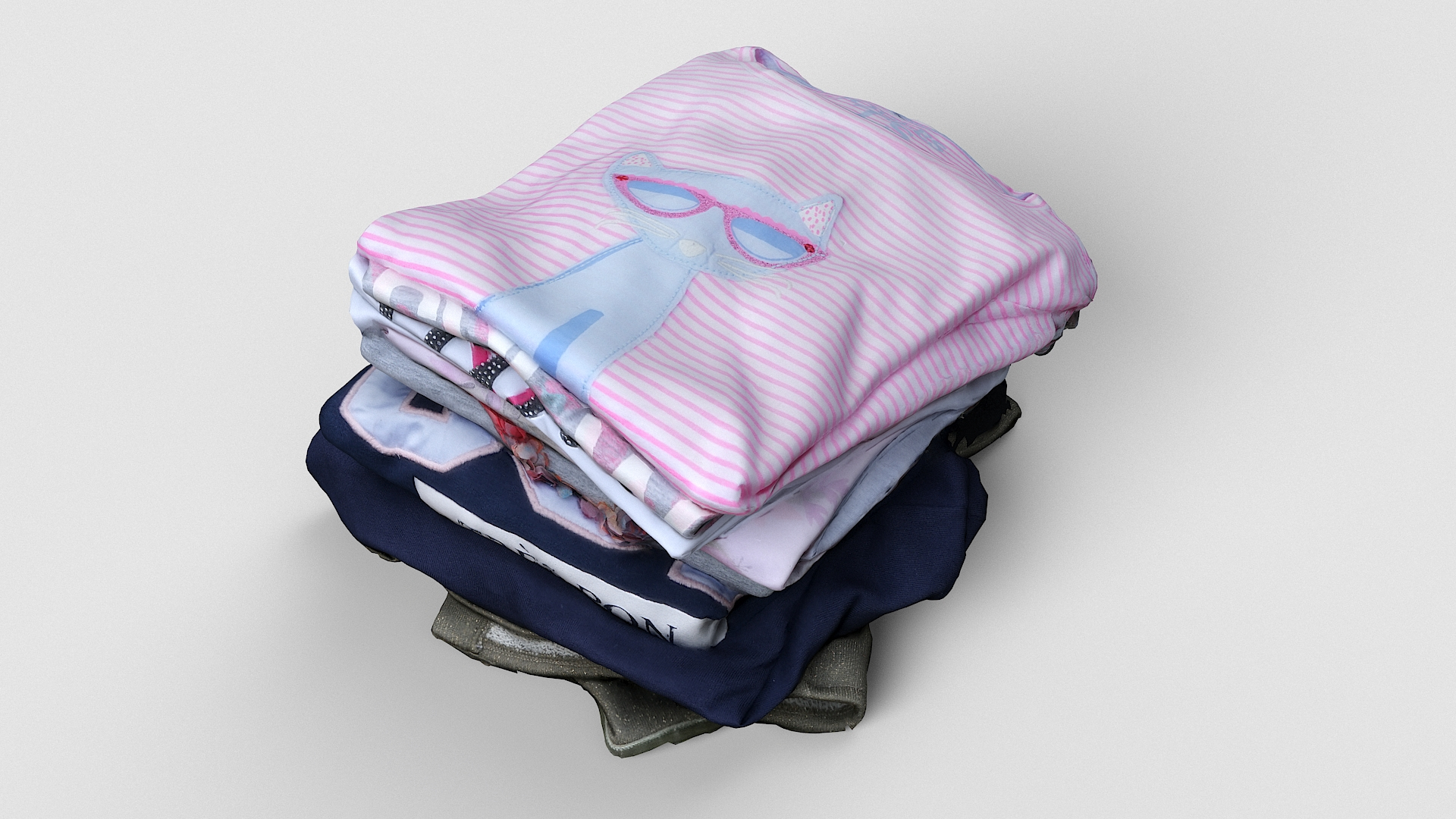 3D Pile Clothes Model - TurboSquid 1550688