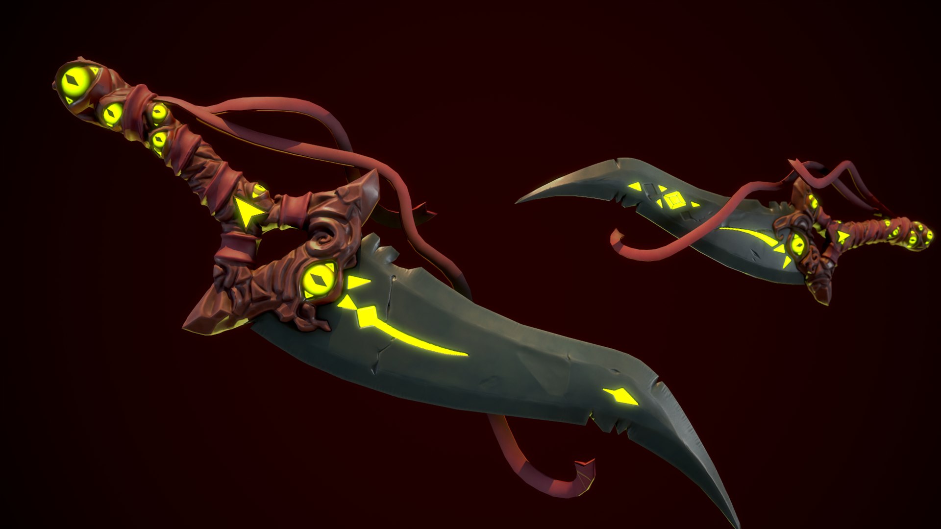 Stylized Organic Dagger 3D Model - TurboSquid 2240613