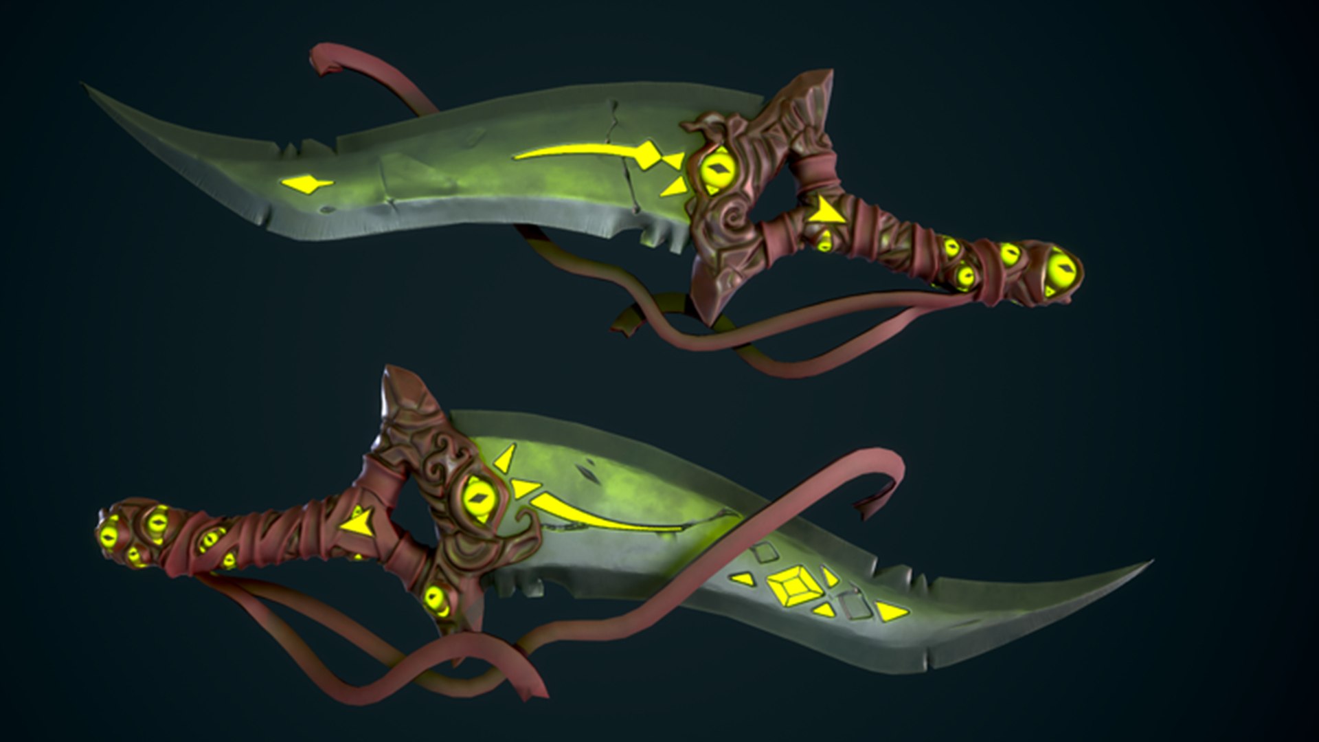 Stylized Organic Dagger 3D Model - TurboSquid 2240613