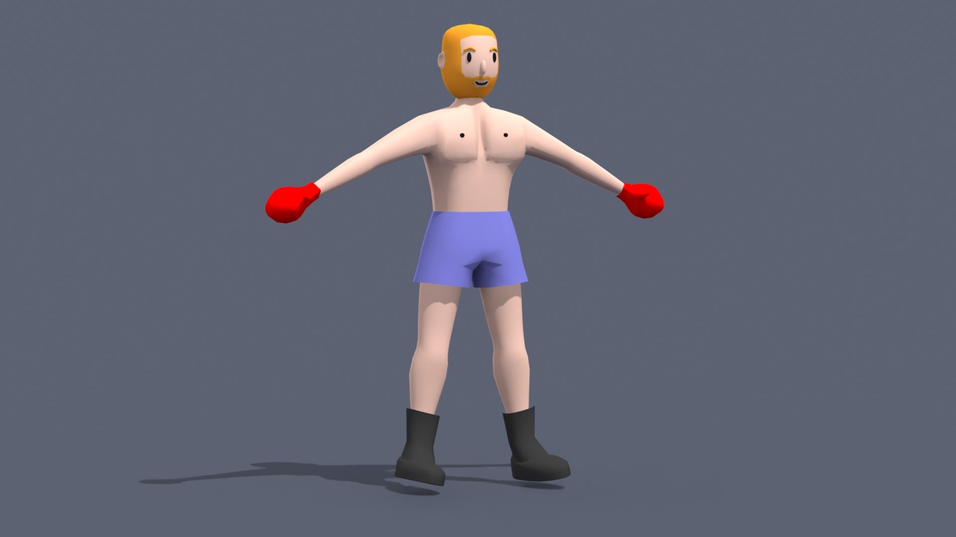 3D Cartoon Boxer - TurboSquid 2074191