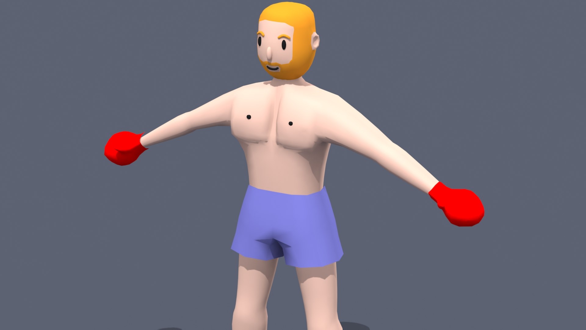 3D Cartoon Boxer - TurboSquid 2074191