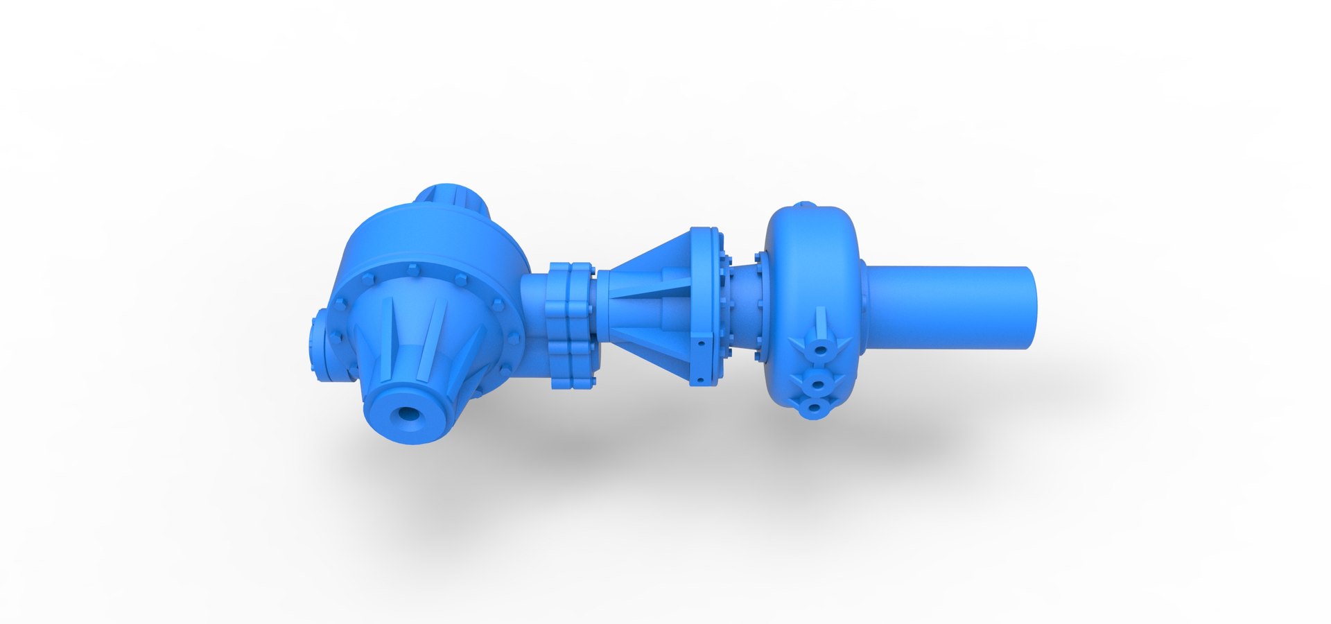 3D Diecast Turbo Booster Axle Scale 1 To 25 - TurboSquid 2133030