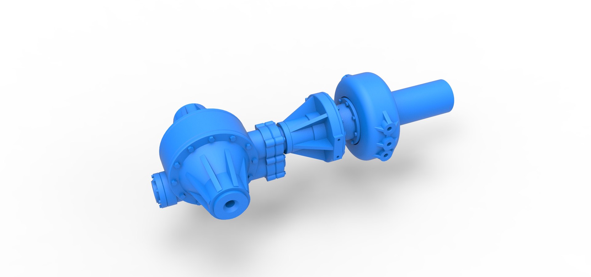 3D Diecast Turbo Booster Axle Scale 1 To 25 - TurboSquid 2133030