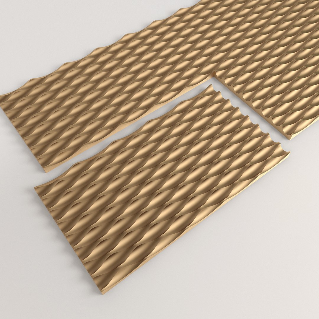 4 6 seamless panels 3d model