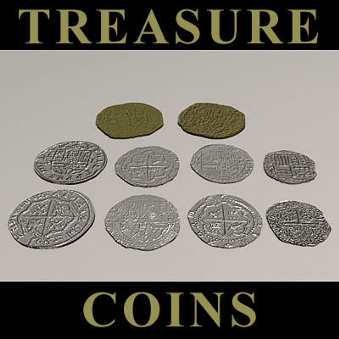 Shipwreck Treasure Gold Coins 3d Max