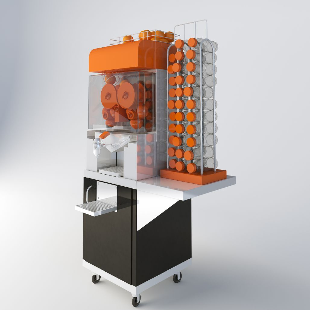 3d orange juice machine model