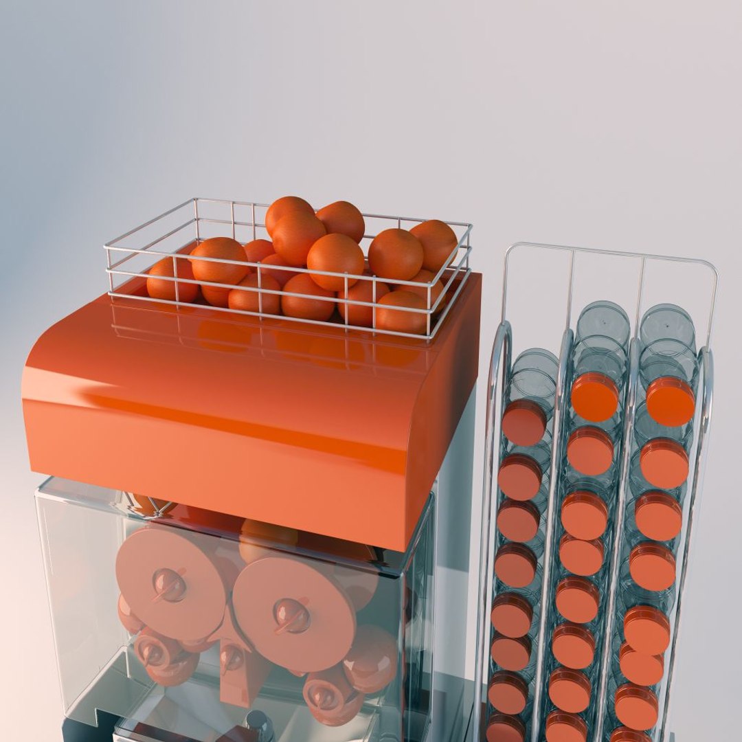 3d Orange Juice Machine Model