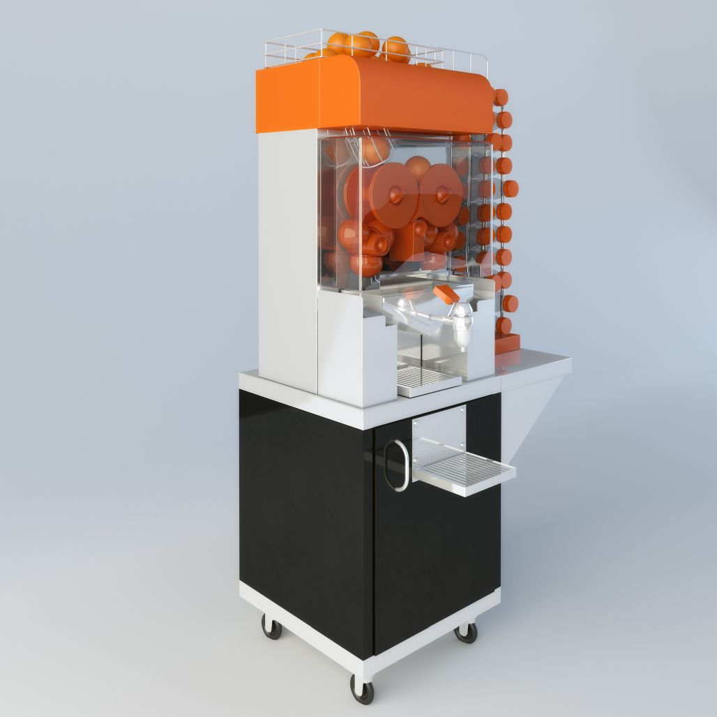3d orange juice machine model