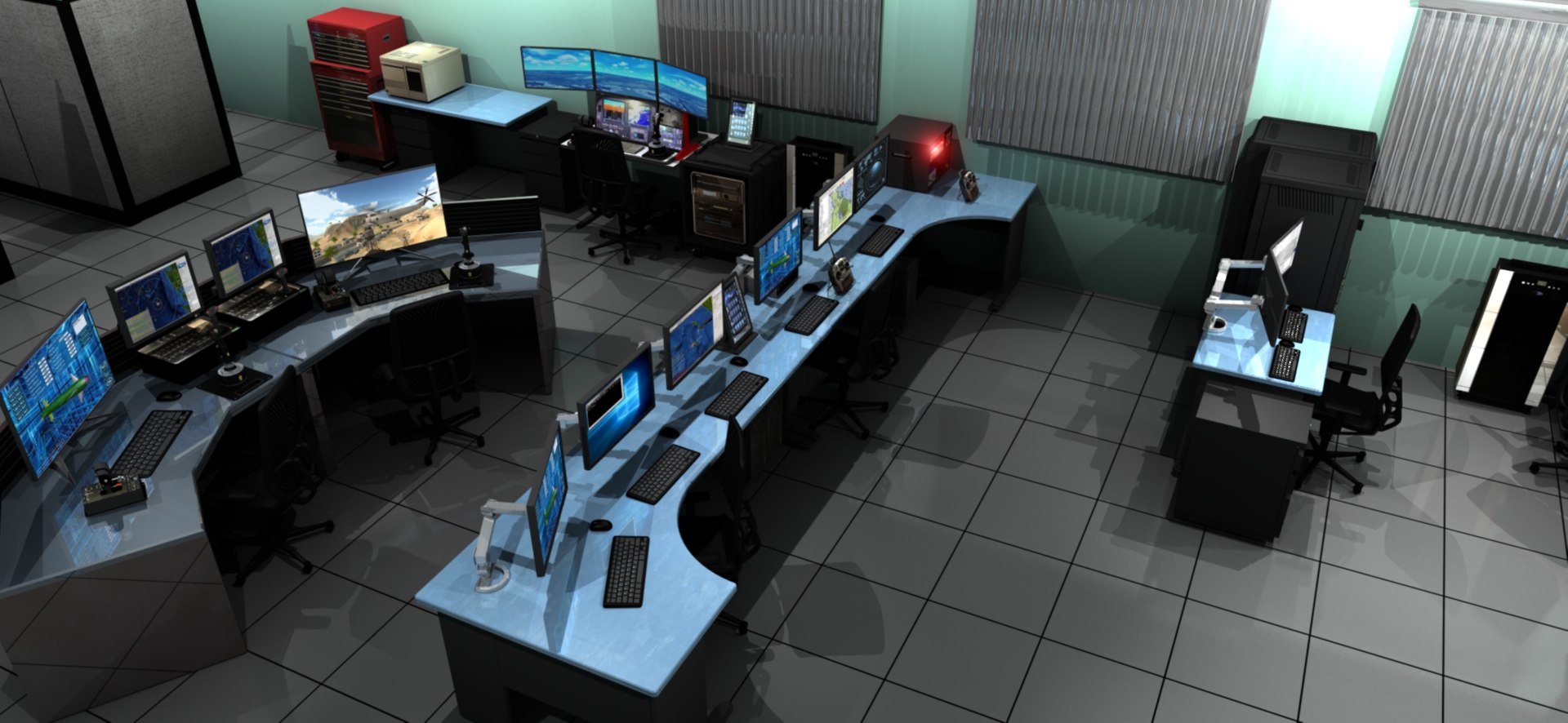 3D Computer Lab Model - TurboSquid 1676076