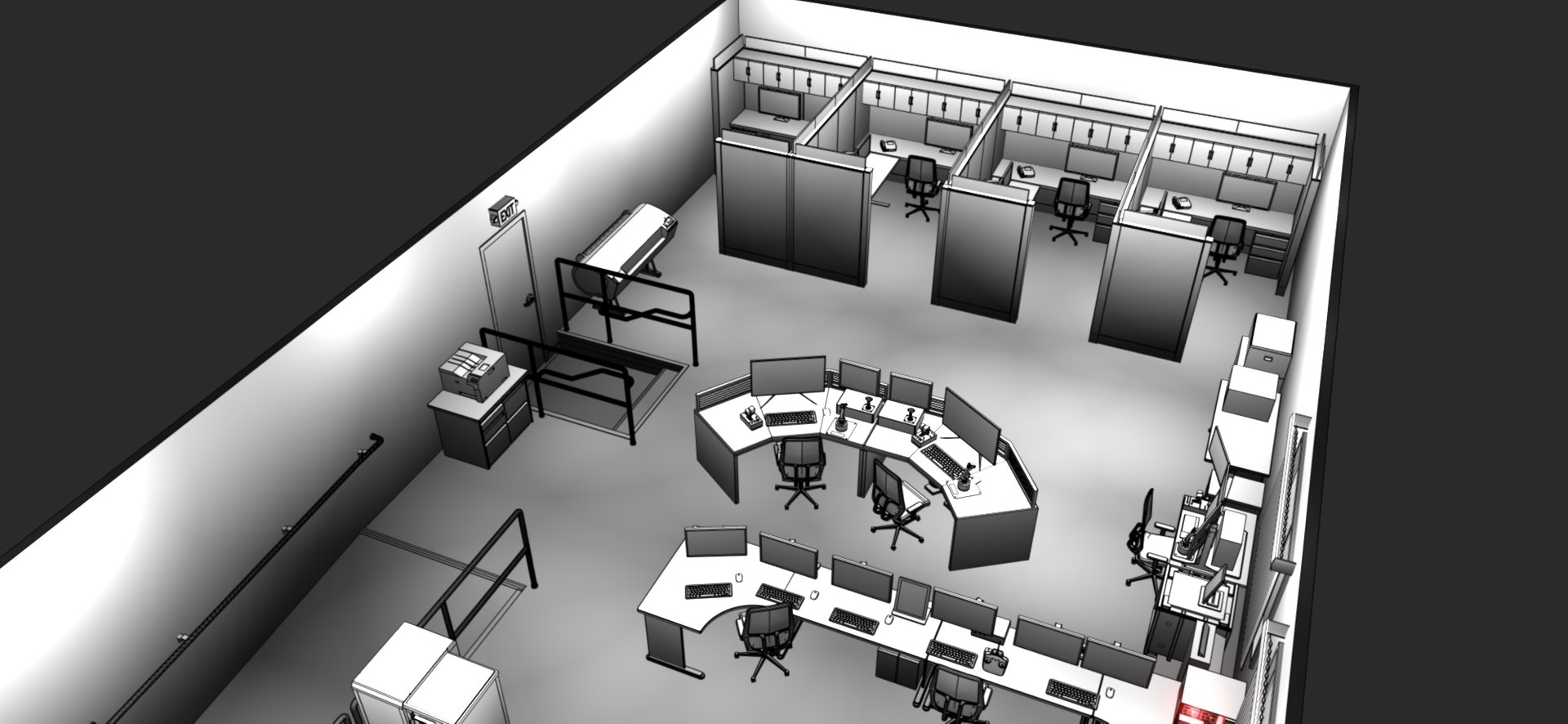 3D computer lab model - TurboSquid 1676076