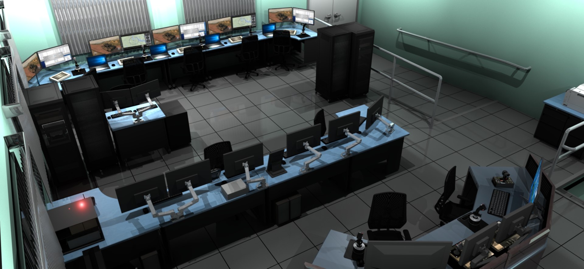 3D Computer Lab Model - TurboSquid 1676076