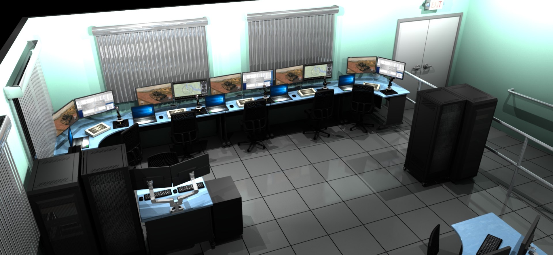 3D Computer Lab Model - TurboSquid 1676076