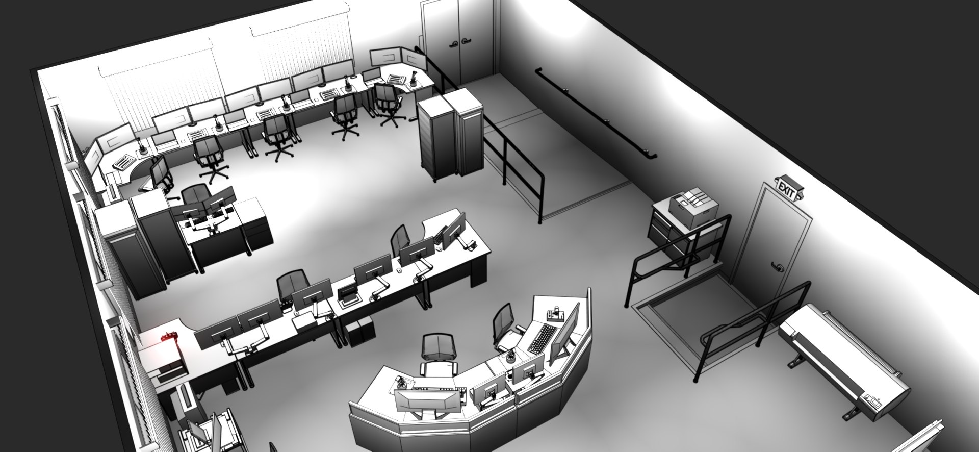 3D computer lab model - TurboSquid 1676076