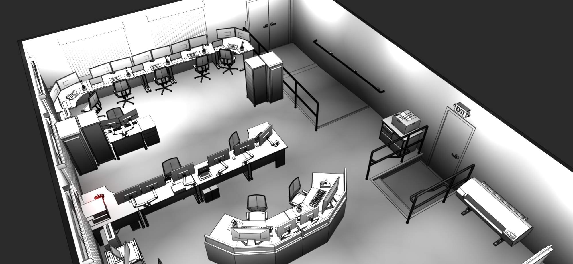 3D computer lab model - TurboSquid 1676076