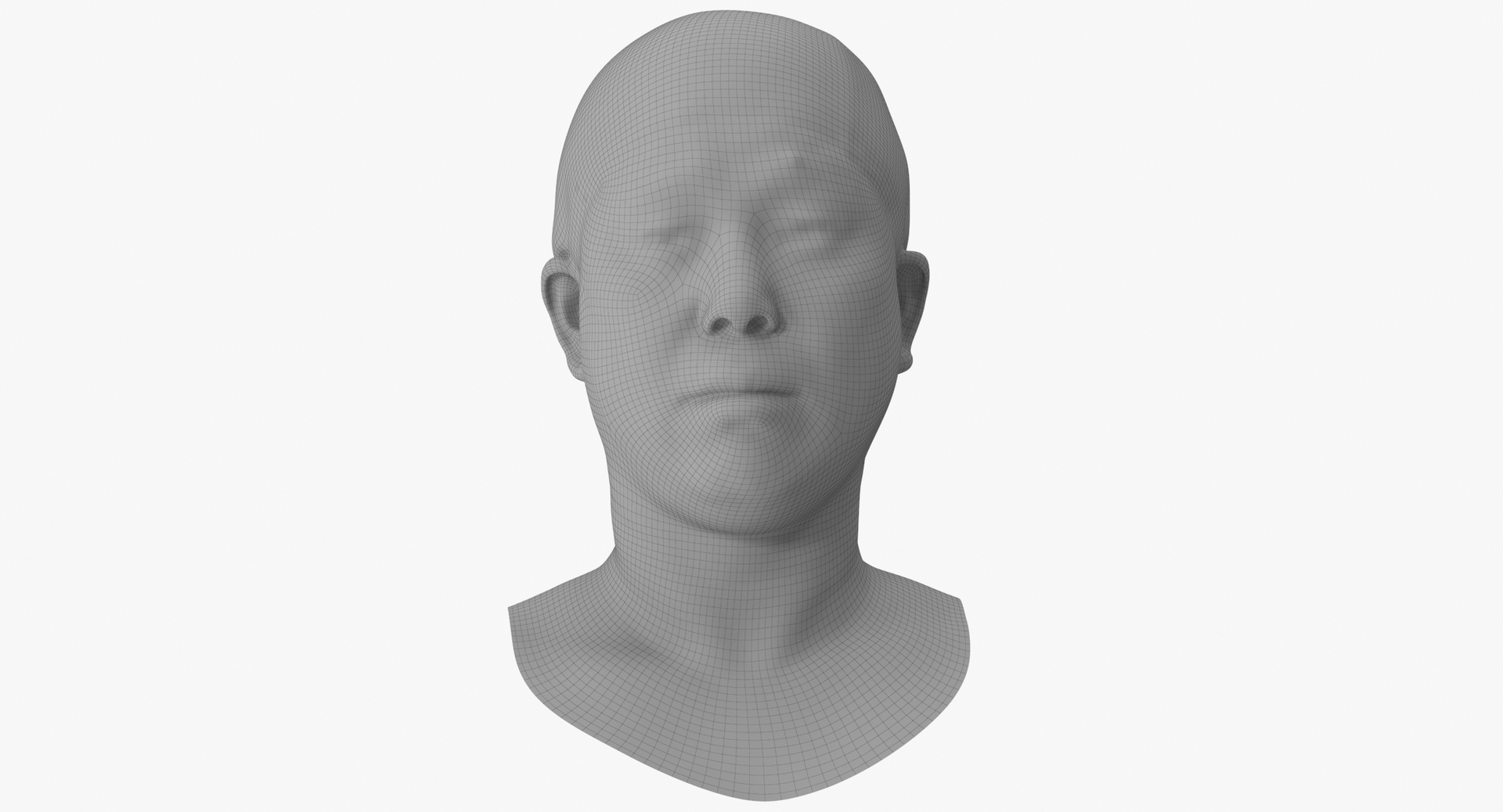 3D Mei Human Head Outer Brow Raiser AU2 Clean Scan model - TurboSquid ...