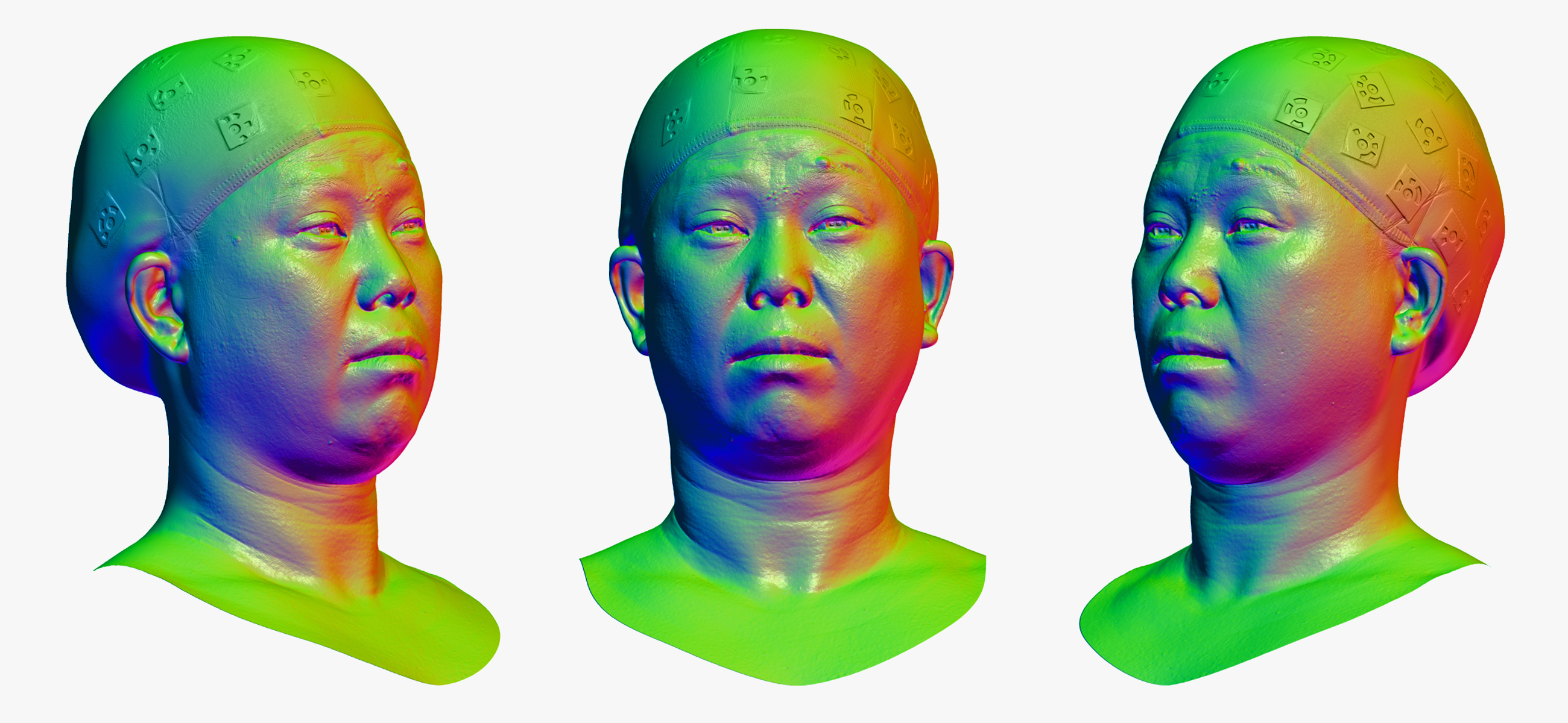 3D Mei Human Head Outer Brow Raiser AU2 Clean Scan model - TurboSquid ...