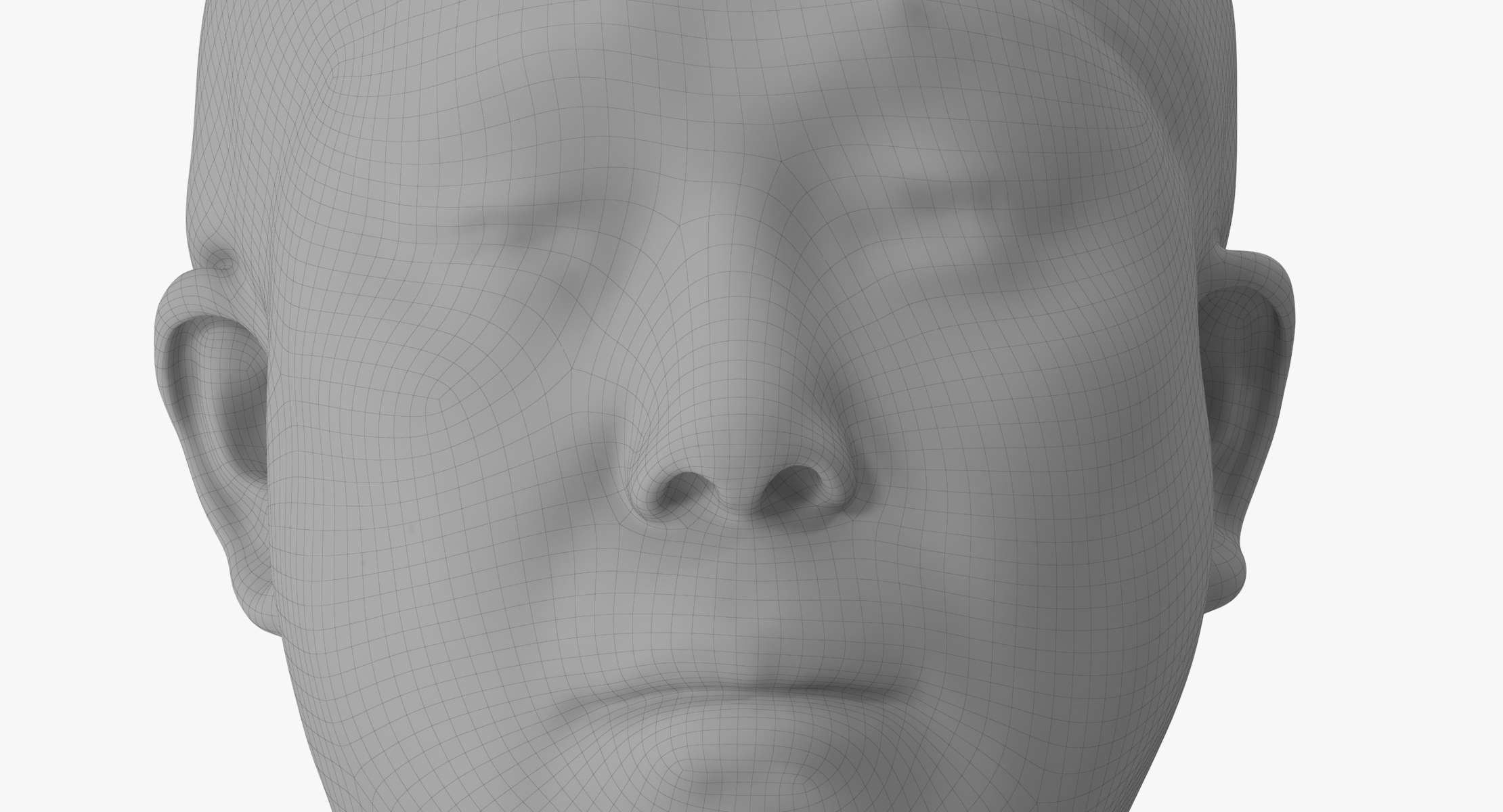 3D Mei Human Head Outer Brow Raiser AU2 Clean Scan model - TurboSquid ...