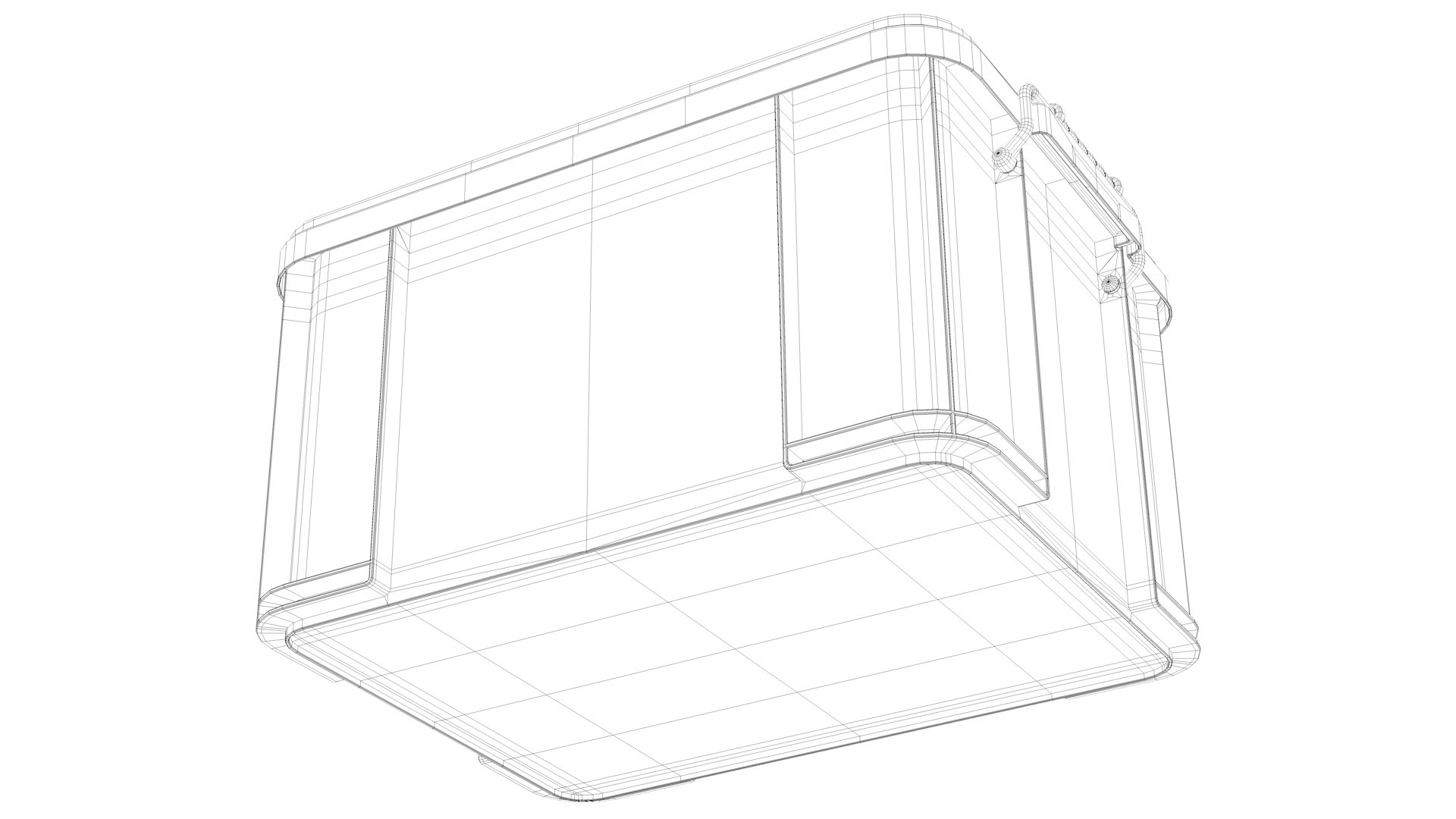 3D Plastic Storage Box 1 - TurboSquid 1962935