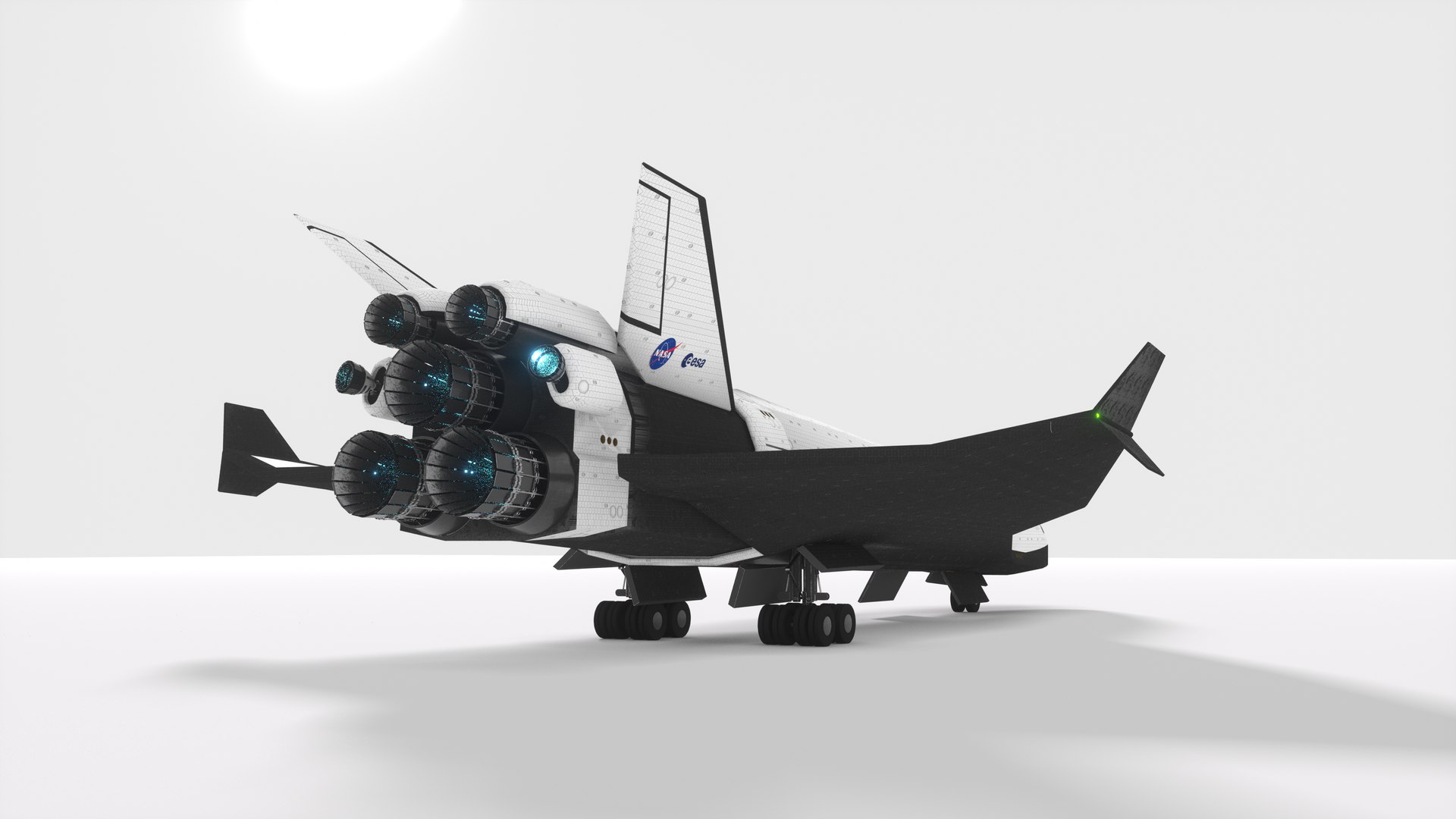 Sci-FI Future Space Shuttle 3D - TurboSquid 2353010