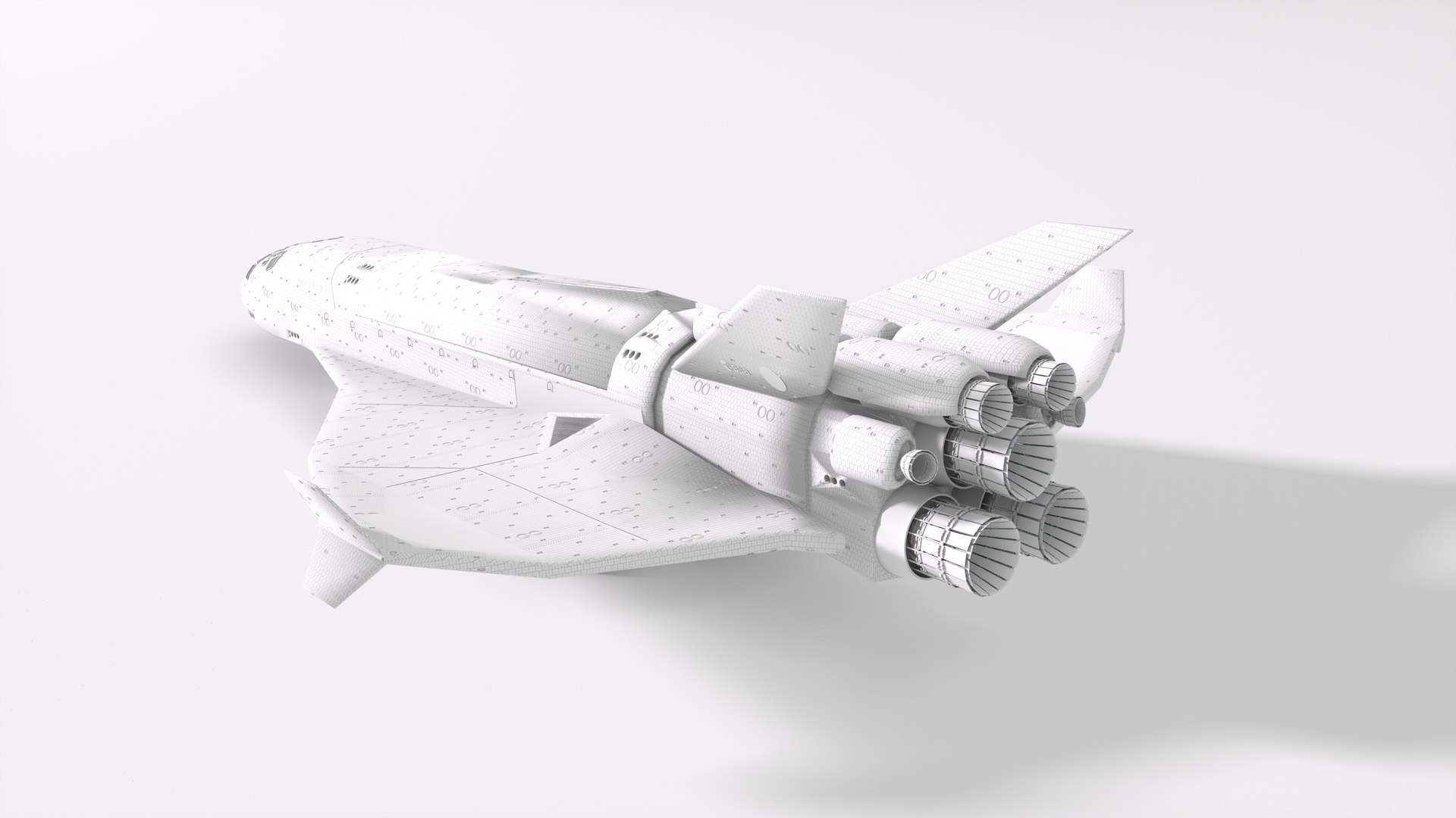 Sci-FI Future Space Shuttle 3D - TurboSquid 2353010