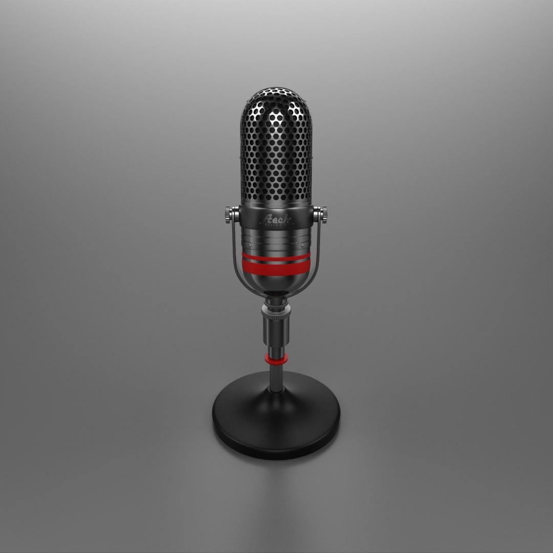 3d model mic studio