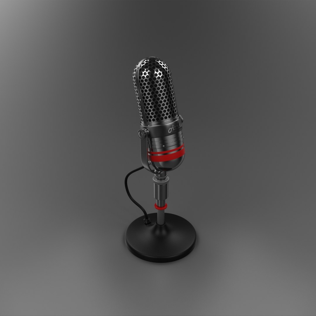 3d model mic studio
