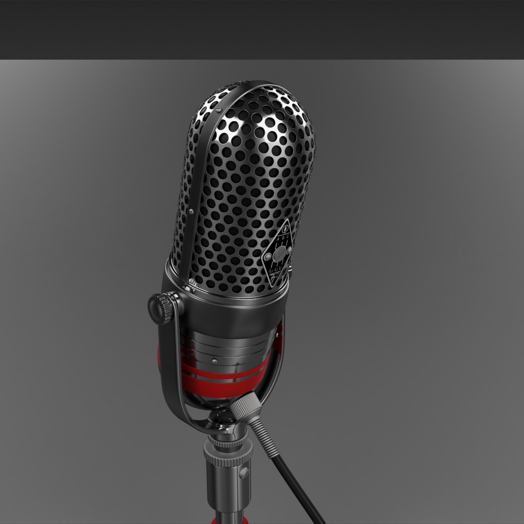 3d model mic studio