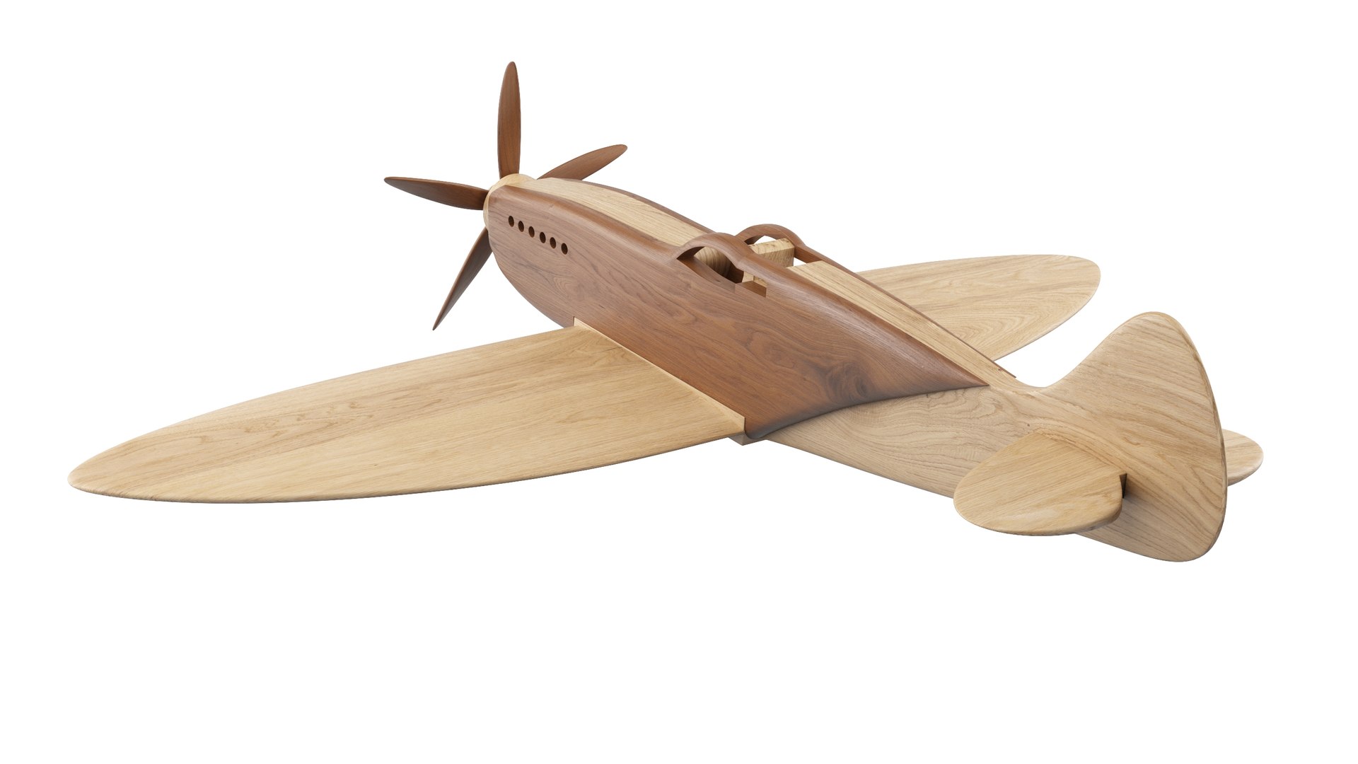 3D Wooden Plane Toy Model - TurboSquid 2285615