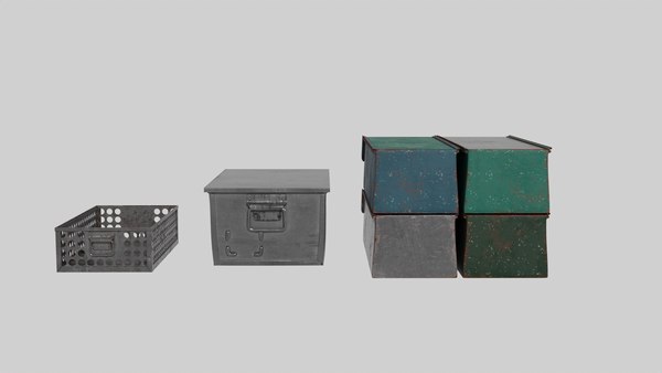 3D Industrial Metal Boxes - TurboSquid 2012933