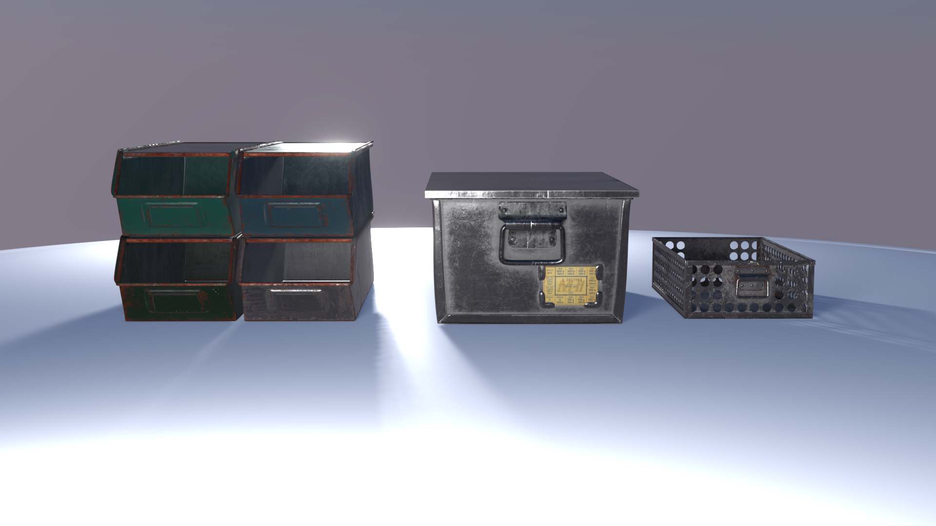 3D Industrial Metal Boxes - TurboSquid 2012933