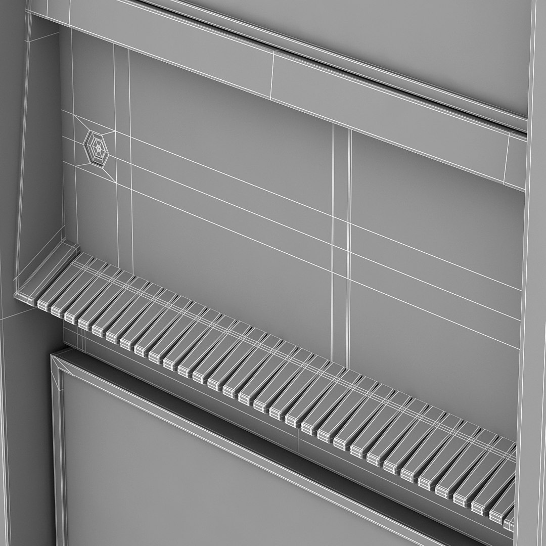 3d model of old minicomputer pdp-11