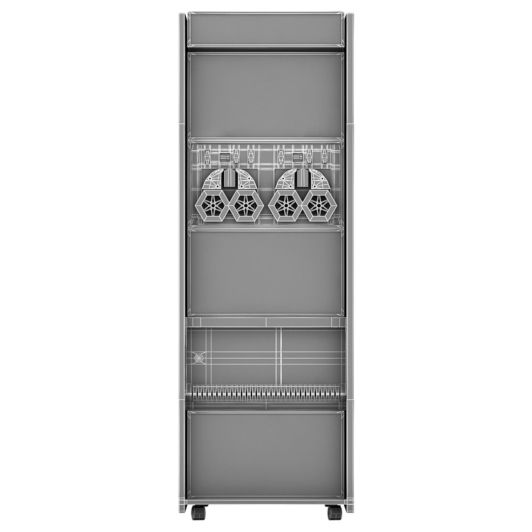 3d model of old minicomputer pdp-11