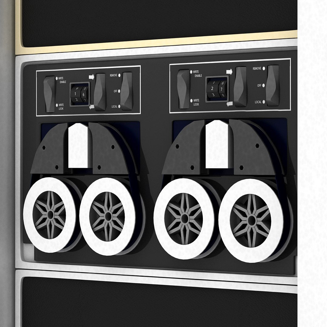 3d Model Of Old Minicomputer Pdp-11