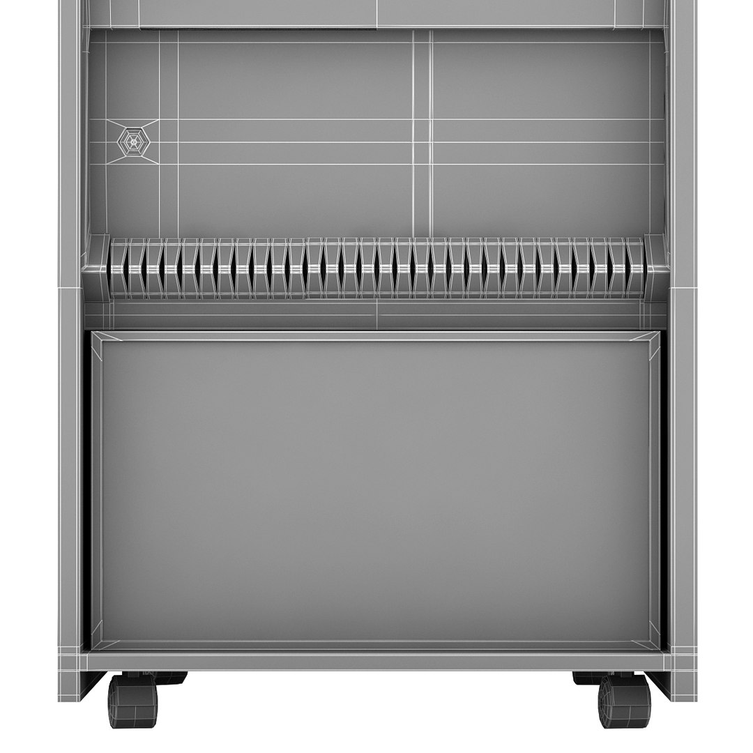 3d model of old minicomputer pdp-11