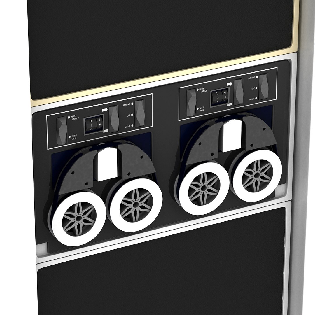 3d Model Of Old Minicomputer Pdp-11