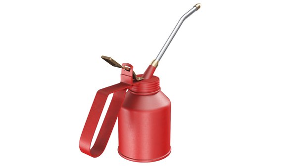 3D Red Metal Oil Can - TurboSquid 1815892