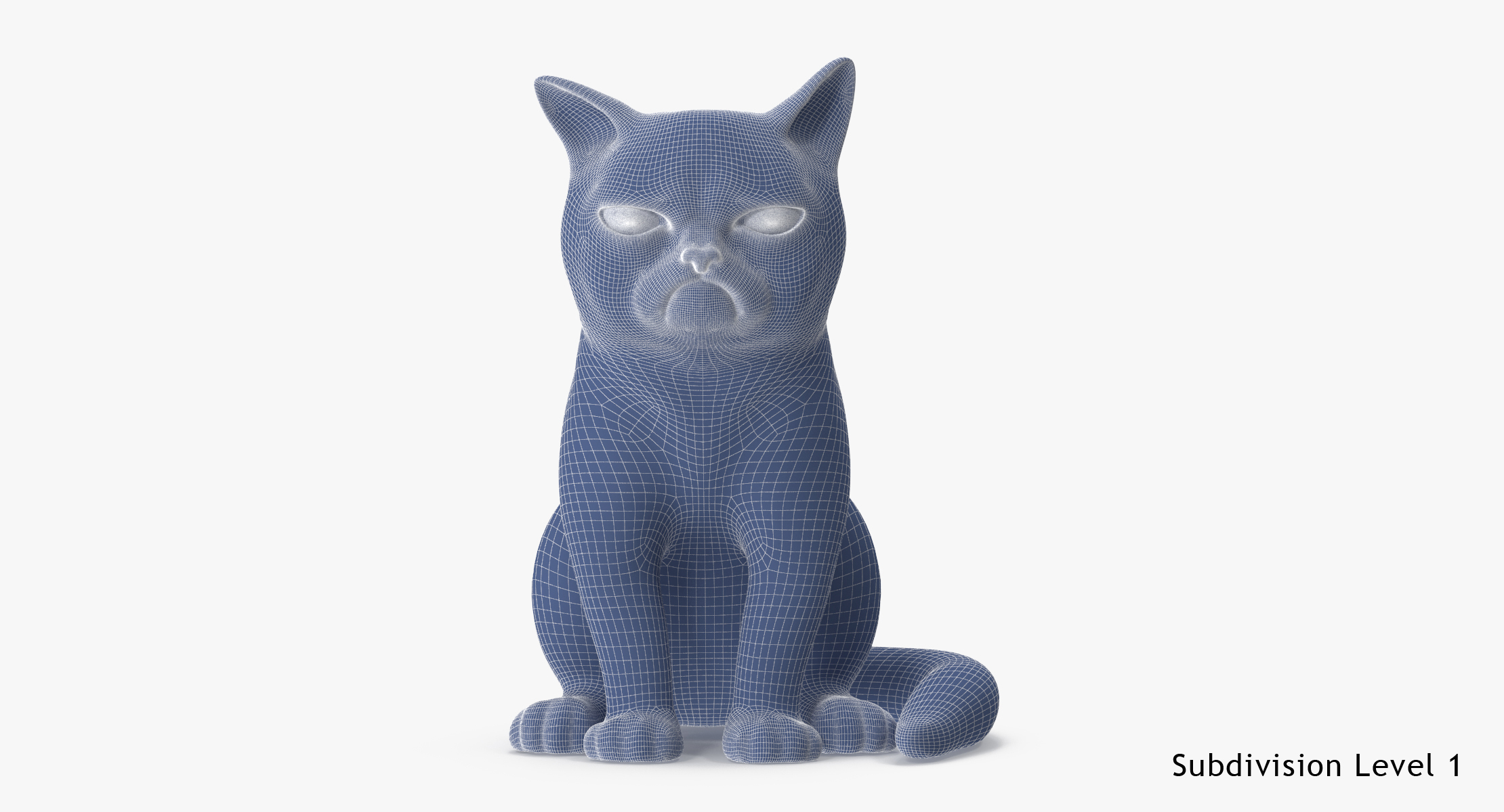 grumpy cat 3d model