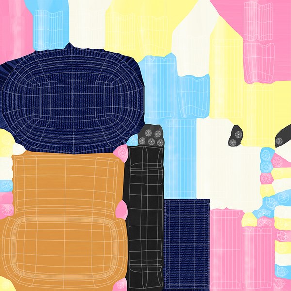 Chalkboard Set 3D model - TurboSquid 1817059