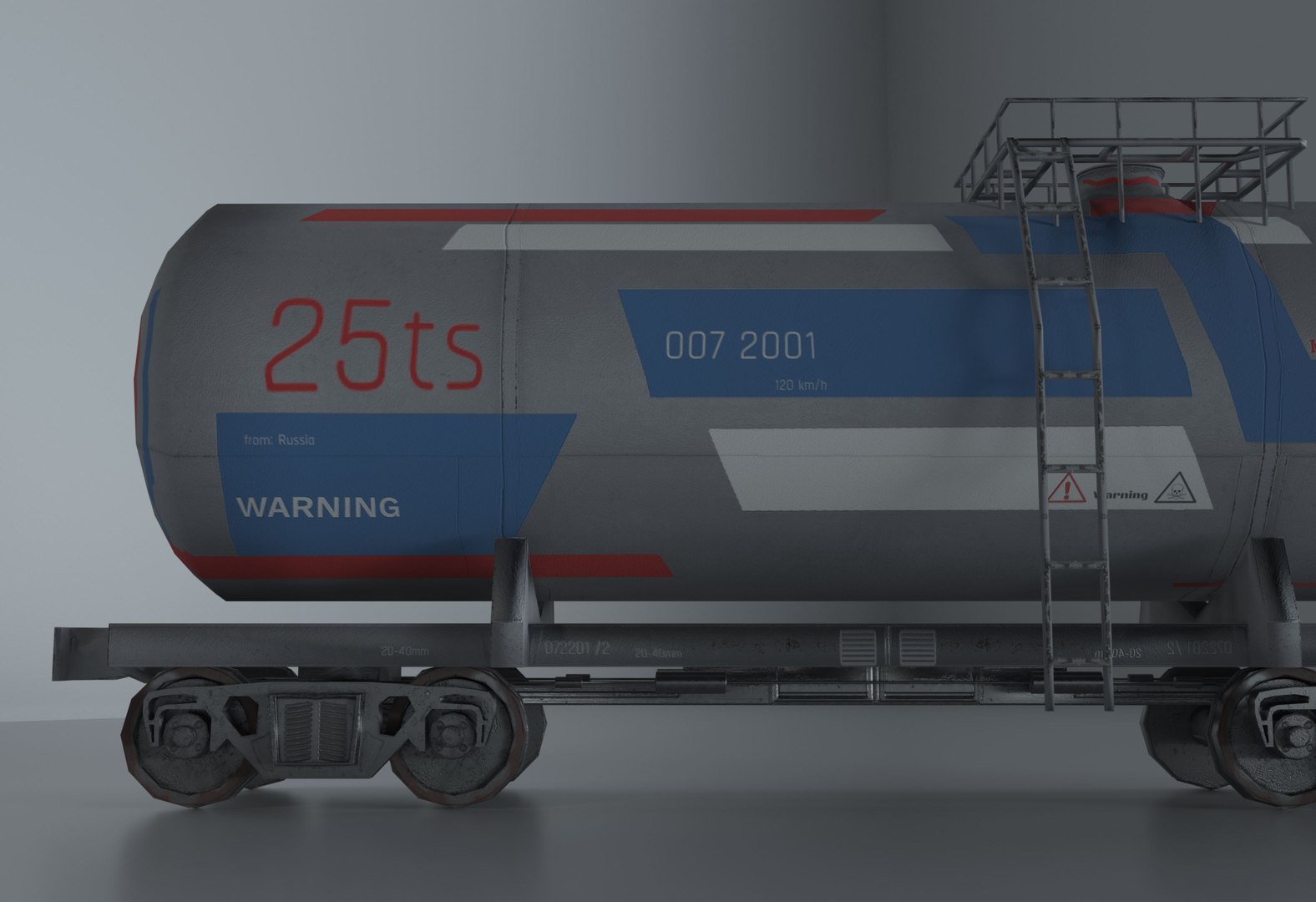 3D methanol tank low poly model - TurboSquid 1860988