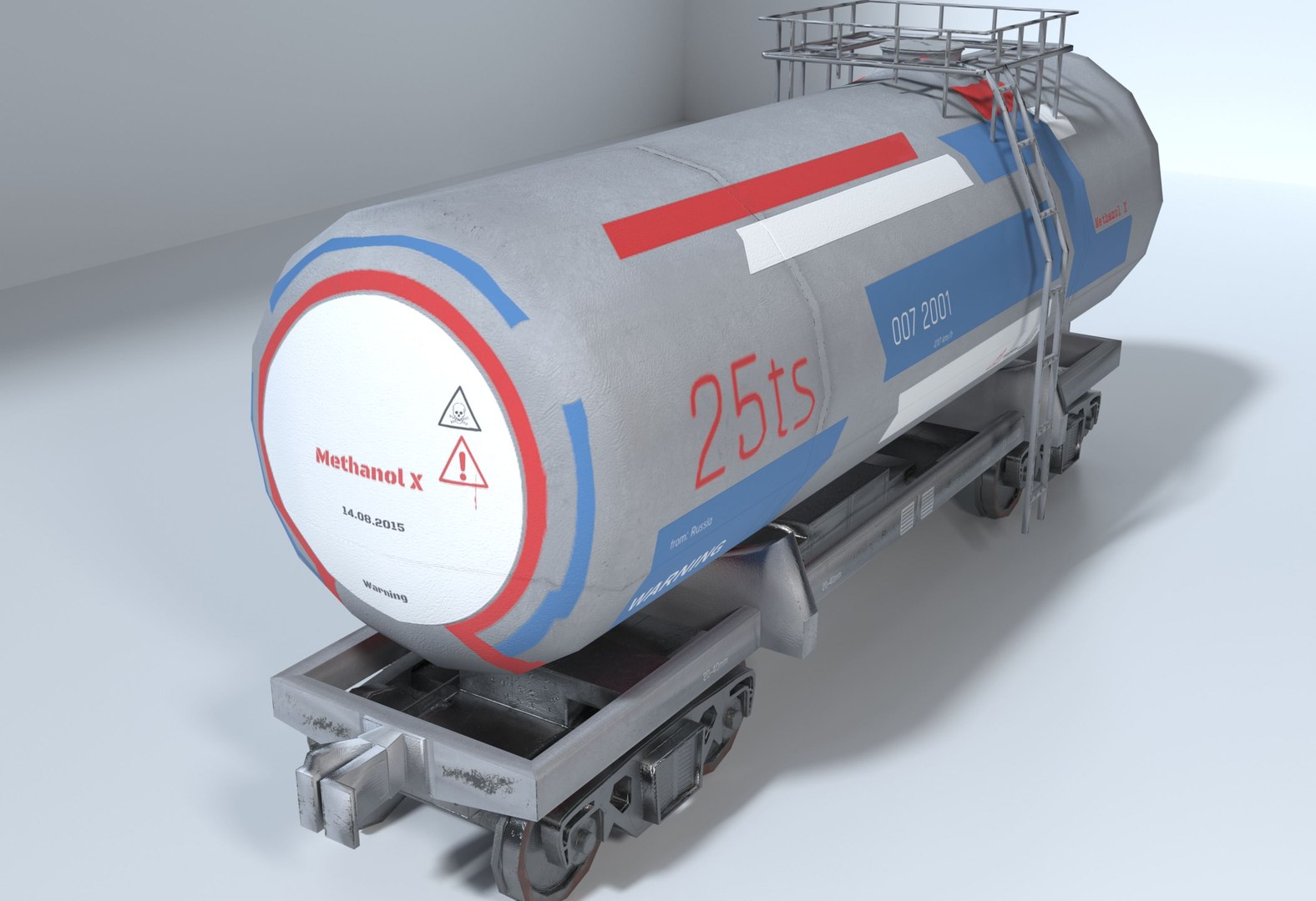 3D methanol tank low poly model - TurboSquid 1860988