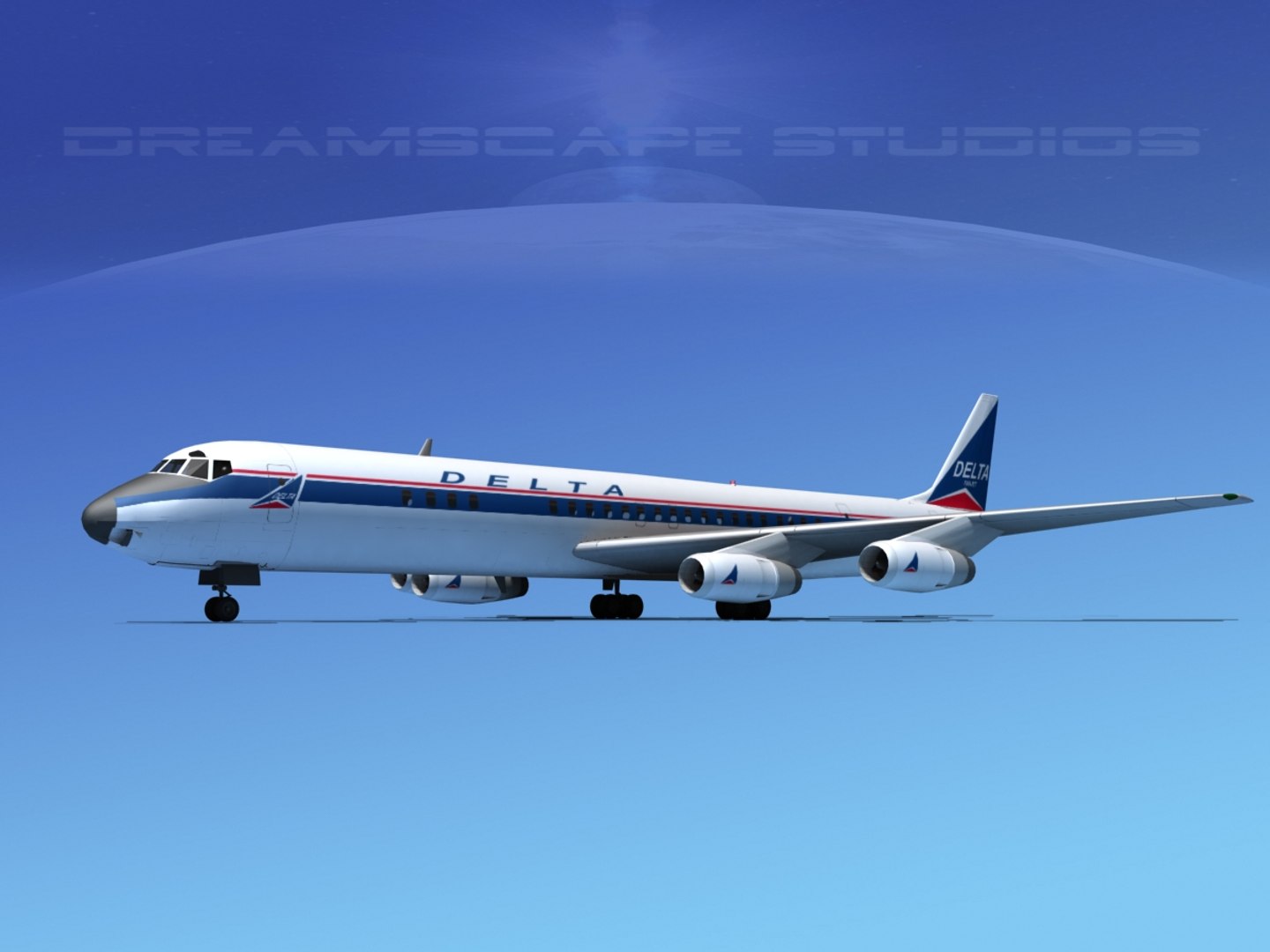 Douglas Dc-8 3d Dwg