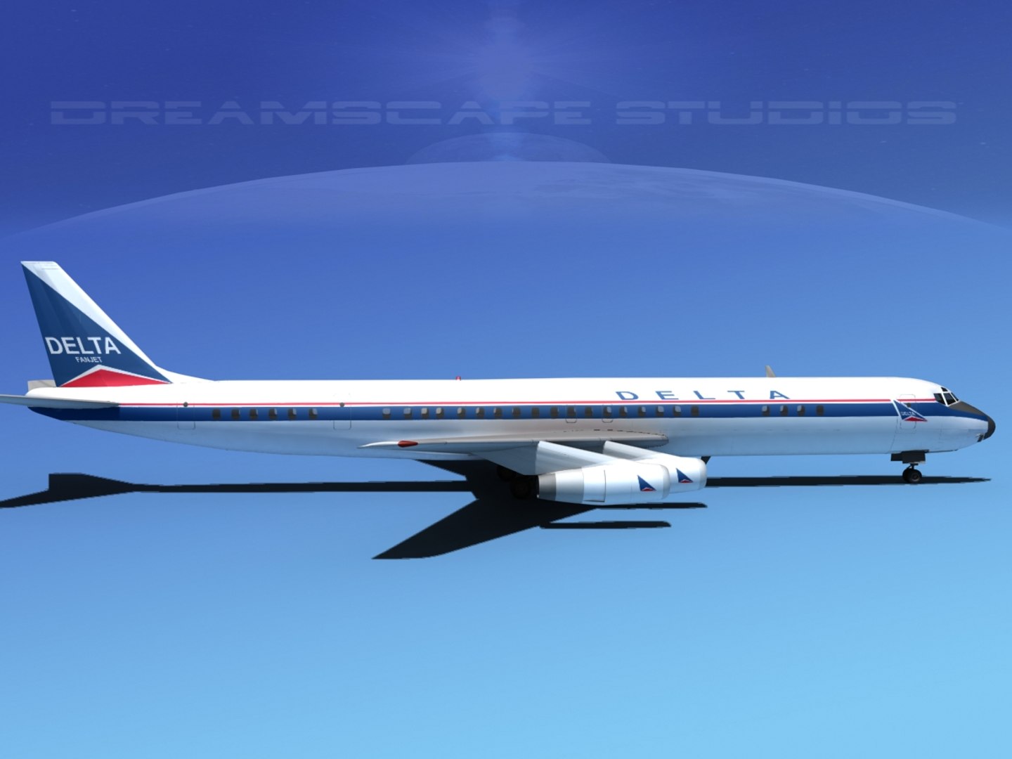 Douglas Dc-8 3d Dwg