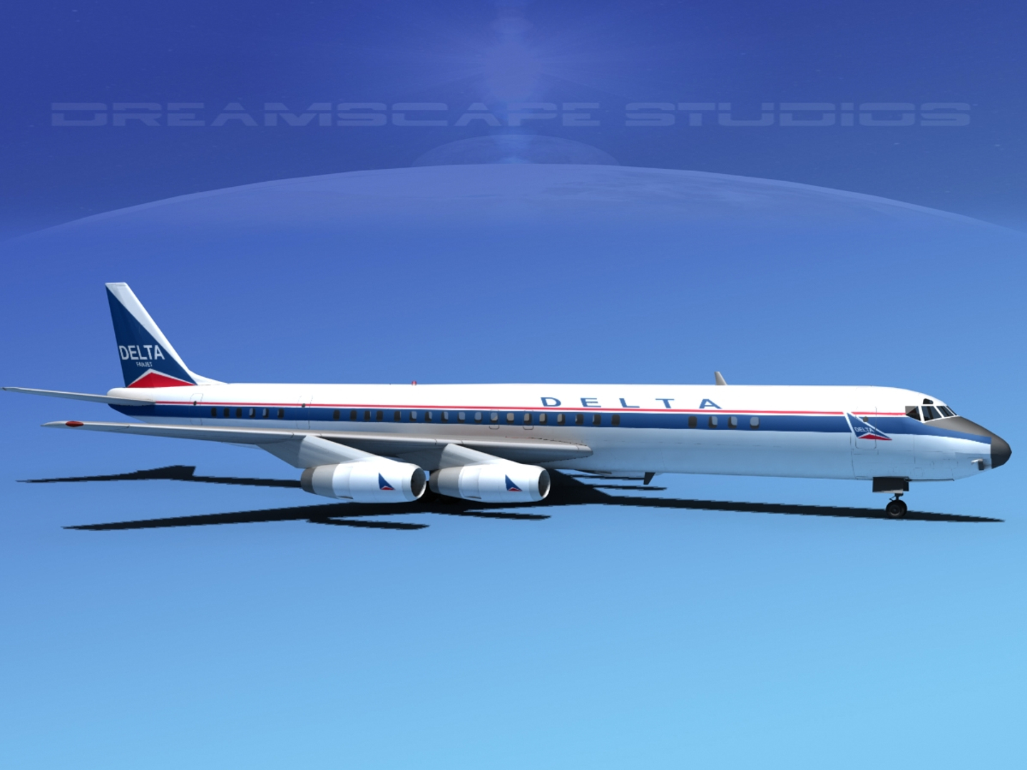 douglas dc-8 3d dwg