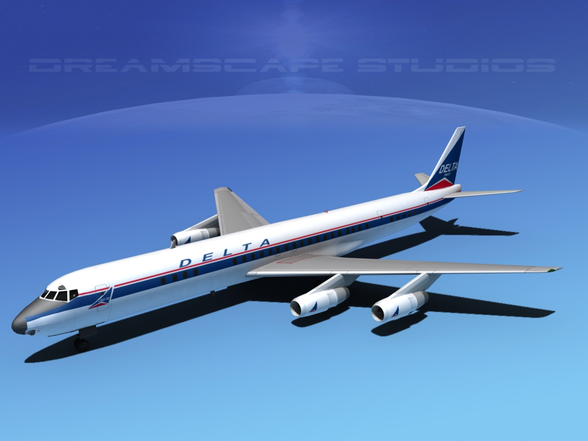douglas dc-8 3d dwg