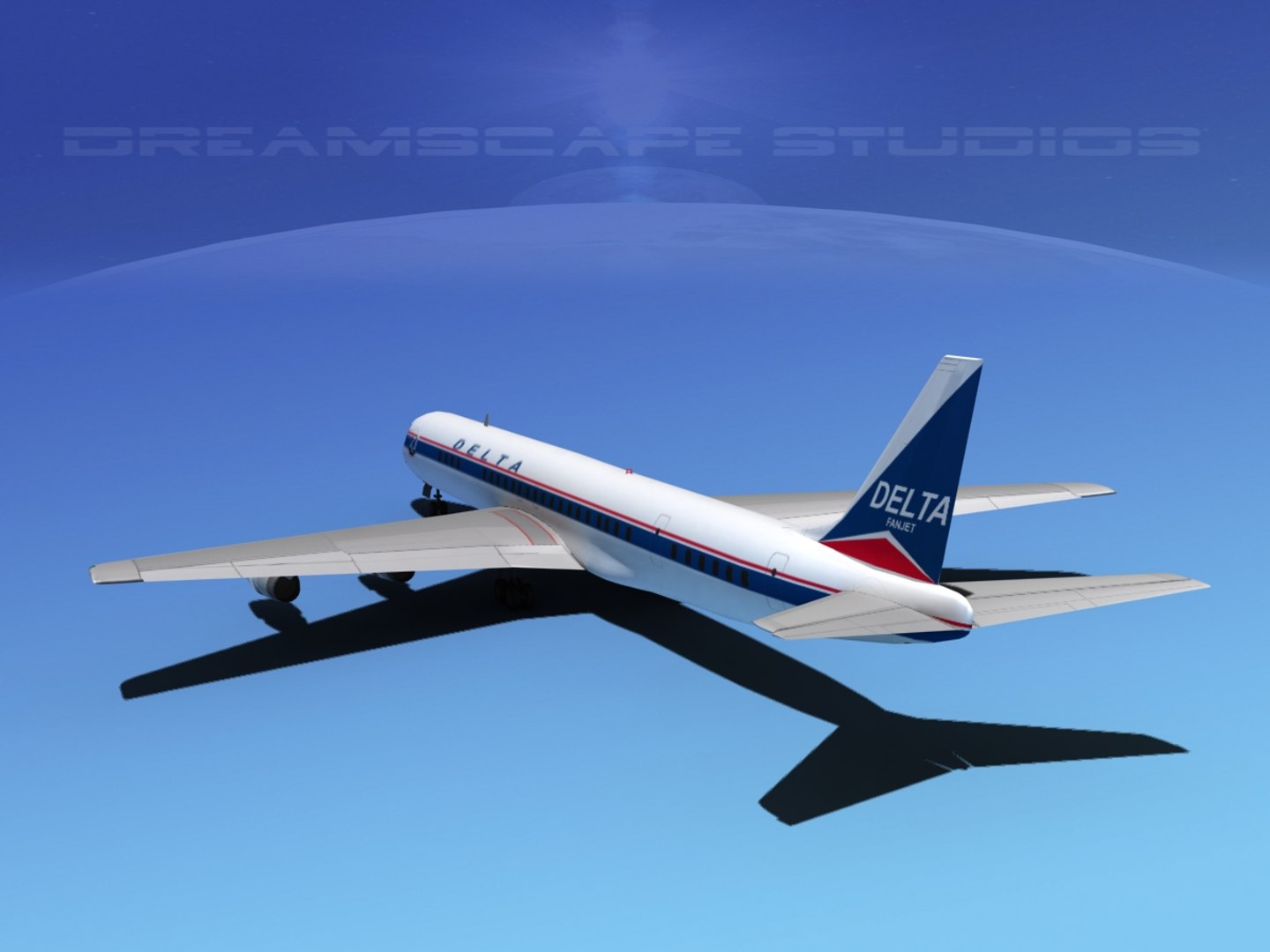 Douglas Dc-8 3d Dwg
