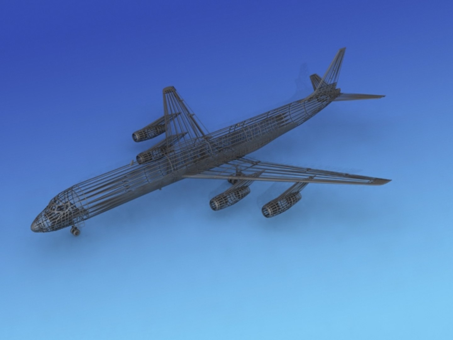 Douglas Dc-8 3d Dwg