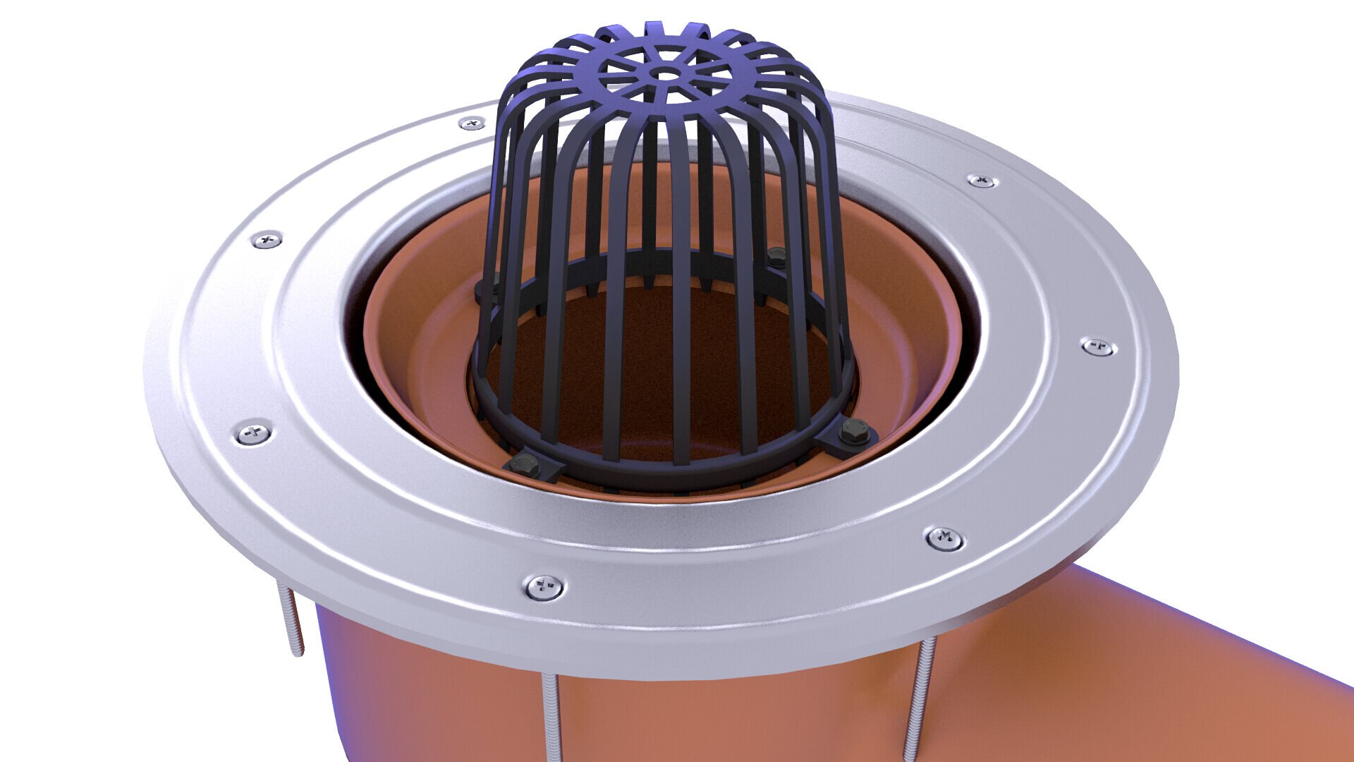 3D Green Roof Drain Inlet 5 - TurboSquid 2096999