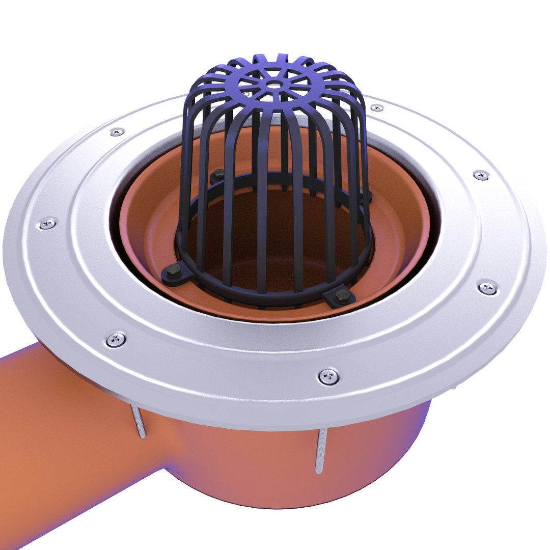 3D Green Roof Drain Inlet 5 - TurboSquid 2096999